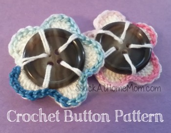 Crochet Buttons Pattern with Pictures #crochet #pattern – Stuck at Home Mom